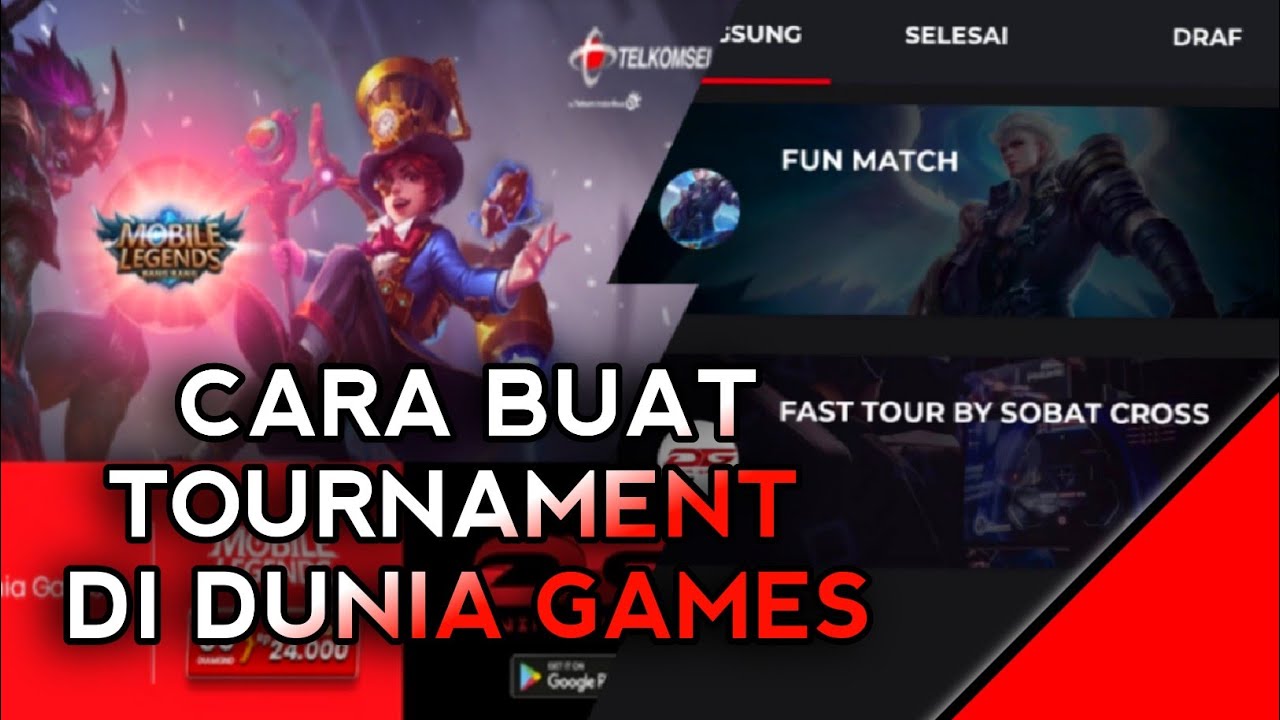 TUTORIAL BUAT TOURNAMENT DI DUNIA GAMES - YouTube