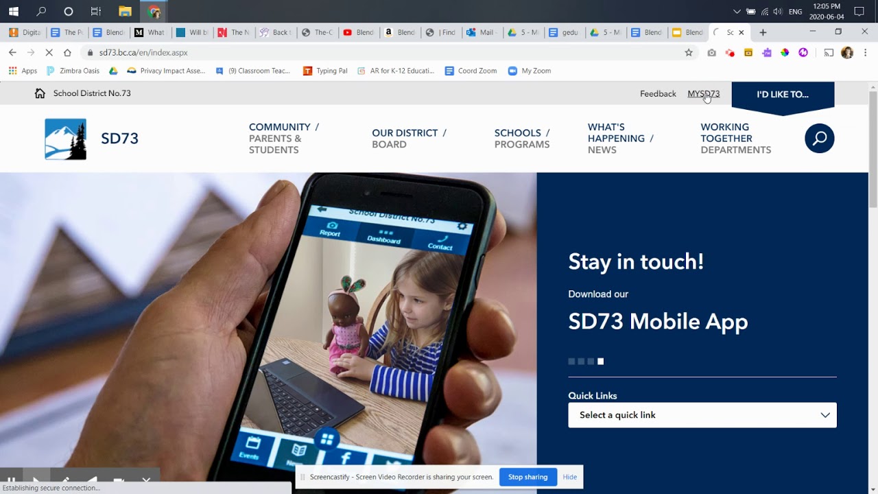 Accessing IT Service Tickets from MY SD73 - YouTube