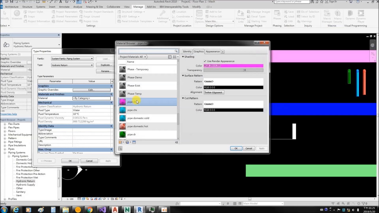 How to keep the color set when export rvt to nwc - YouTube