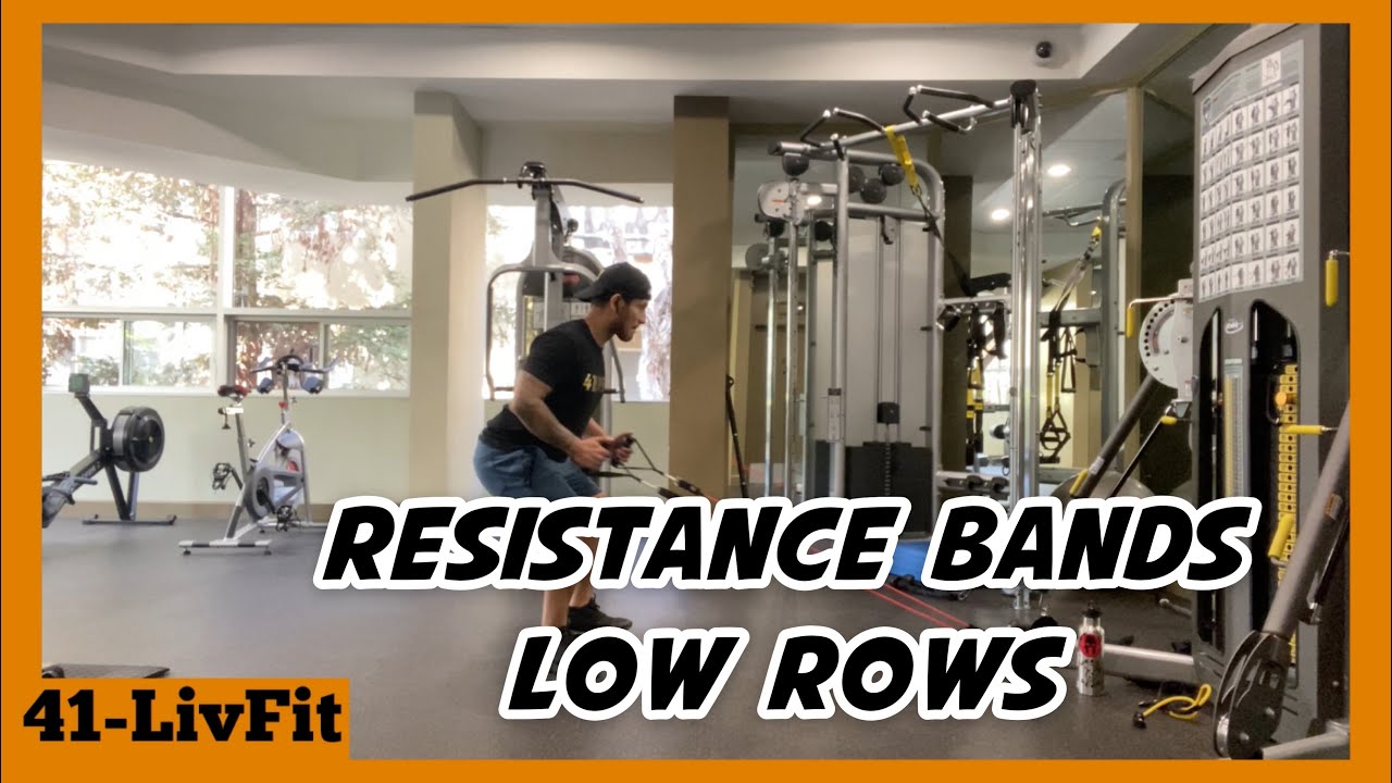 Resistance Band Low rows - Tutorial - YouTube