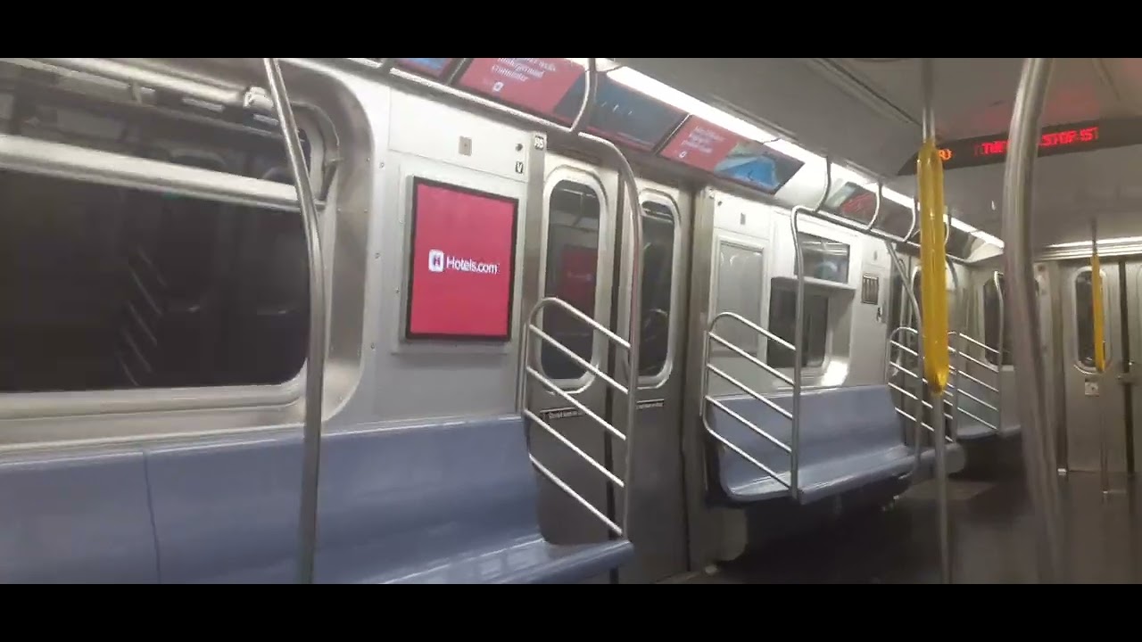 R160B (R) train via 53rd/6th ave ride from Queens plaza to 47-50th sts ...