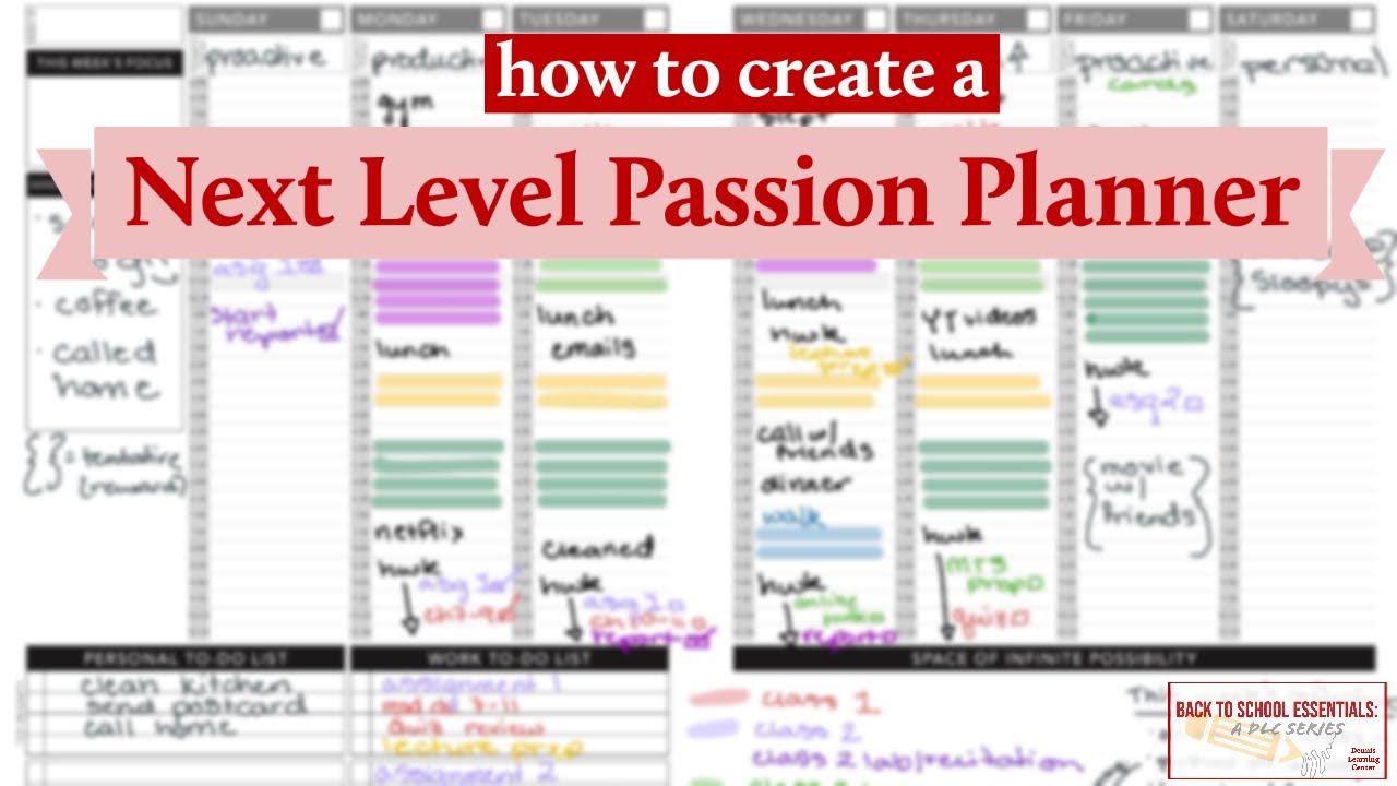 How to Create a Next Level Passion Planner - YouTube