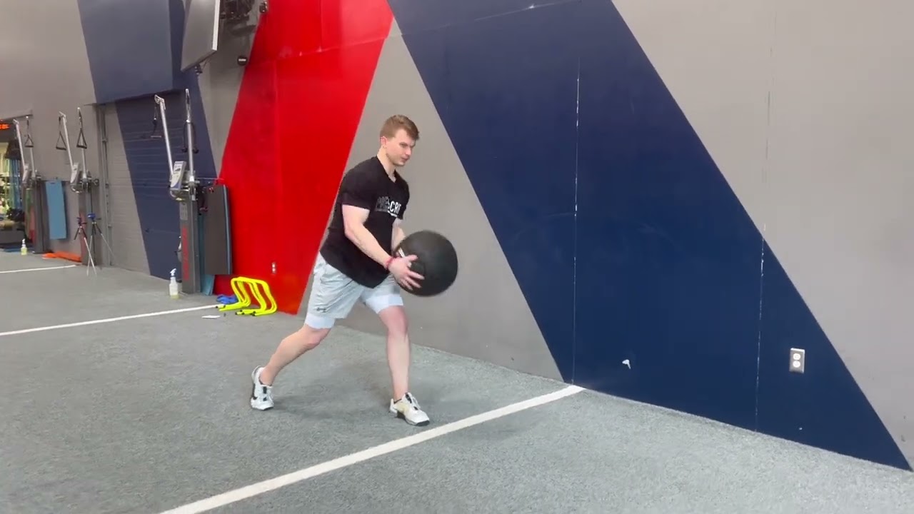 Split-Stance MB Scoop Toss - YouTube