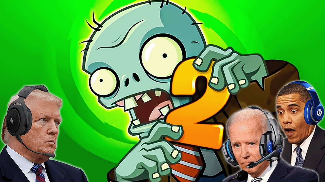 US Presidents Play Plants Vs. Zombies 2 - YouTube