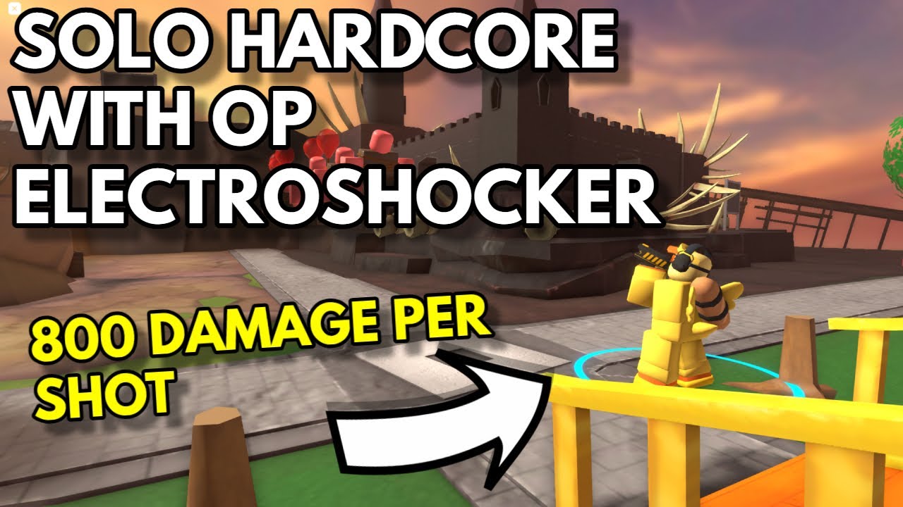 SOLO HARDCORE WITH OP ELECTROSHOCKER | ROBLOX Tower Defense Simulator ...
