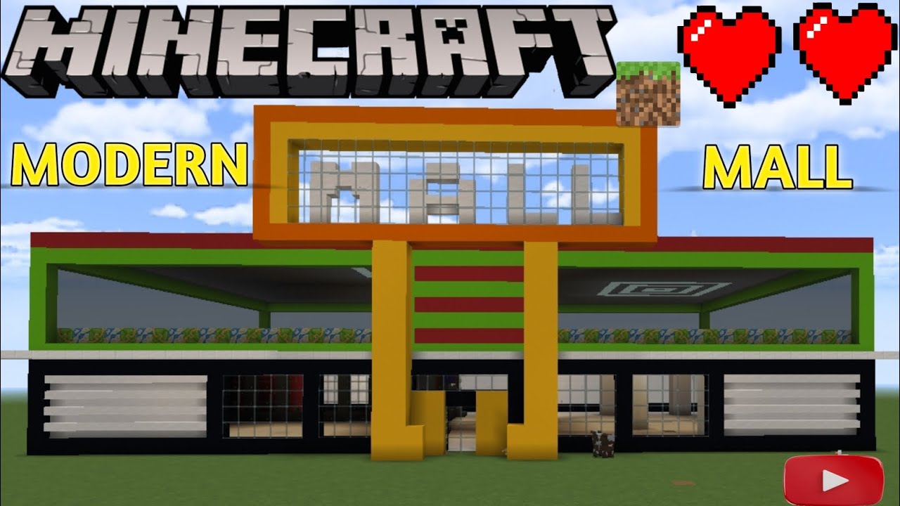 I Made A Modern Mall in Minecraft by easy method. - YouTube