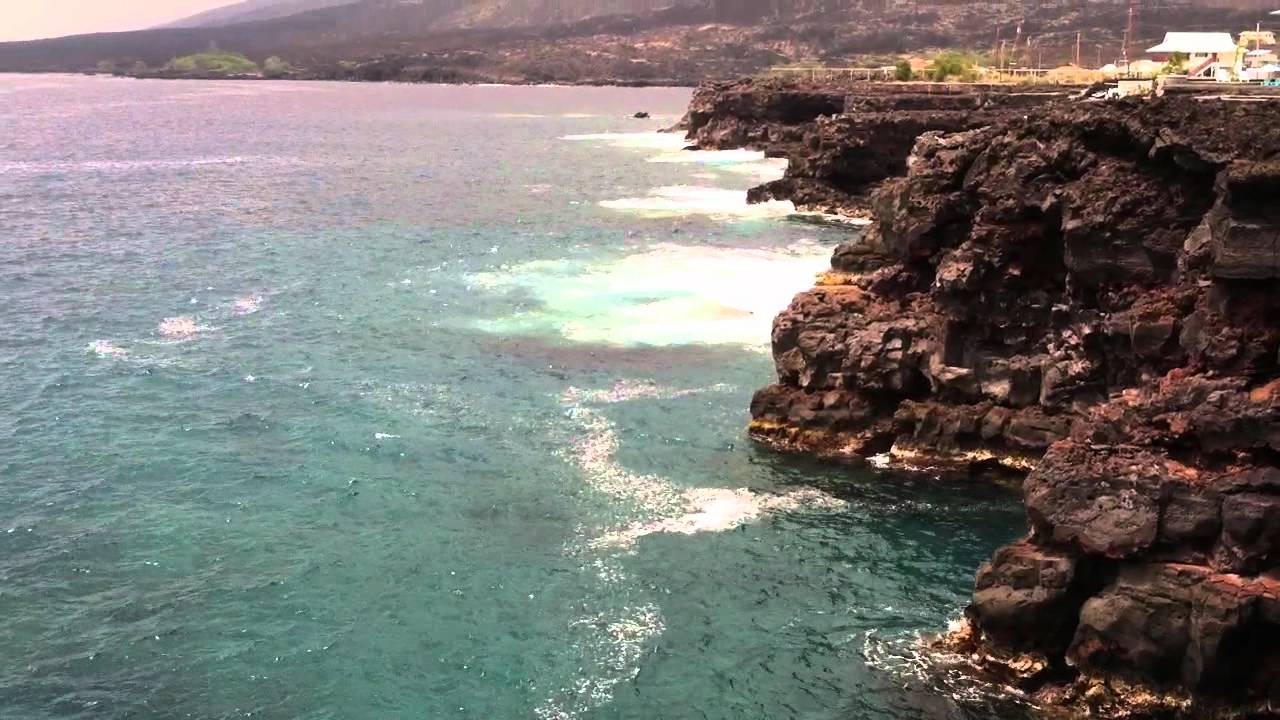 Cliff overlook in Milolii, Hawaii - YouTube