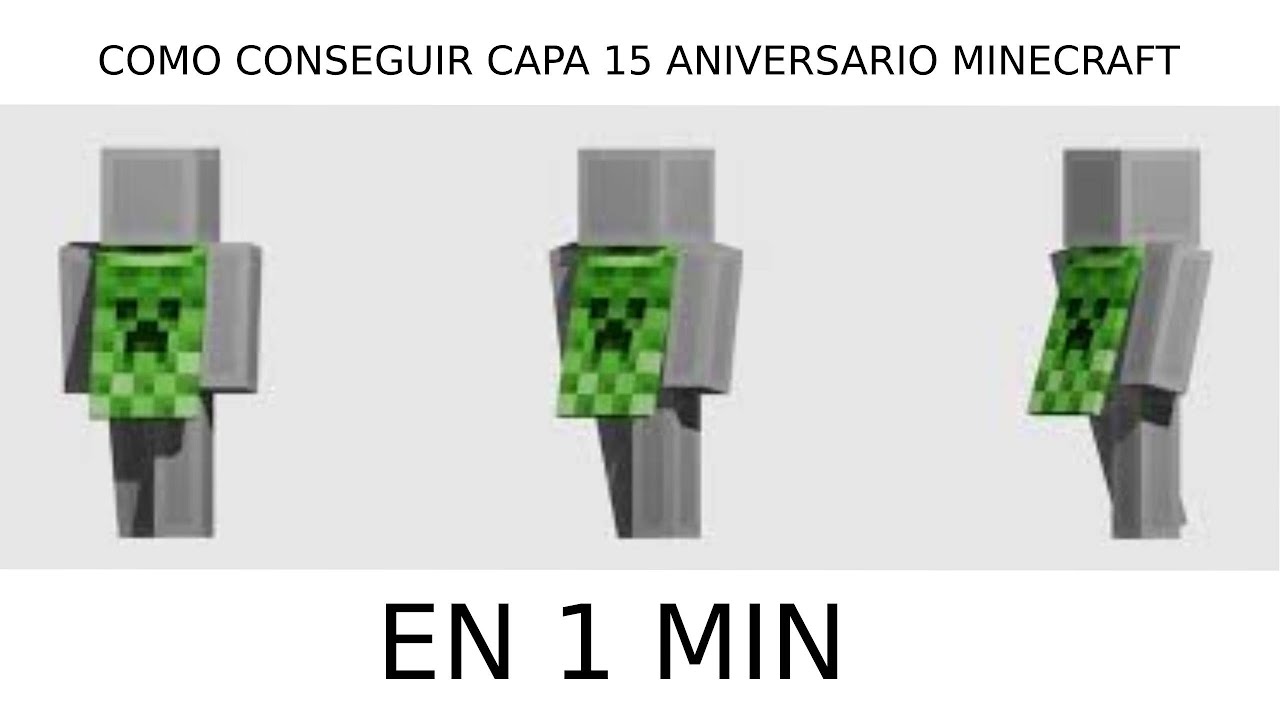 Consigue la capa de Minecraft 15 Aniversario - YouTube