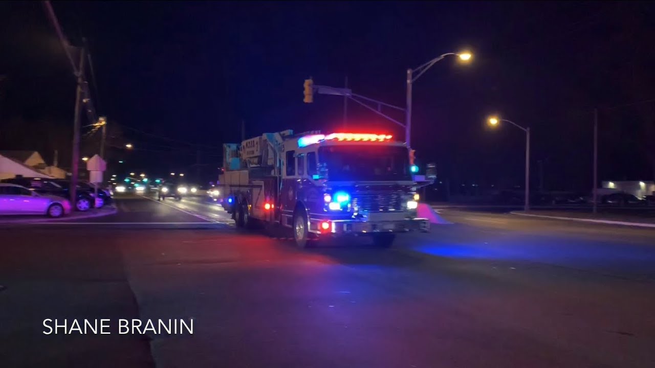 MTFD Tower Ladder 170 (31-7-90) Responding - YouTube