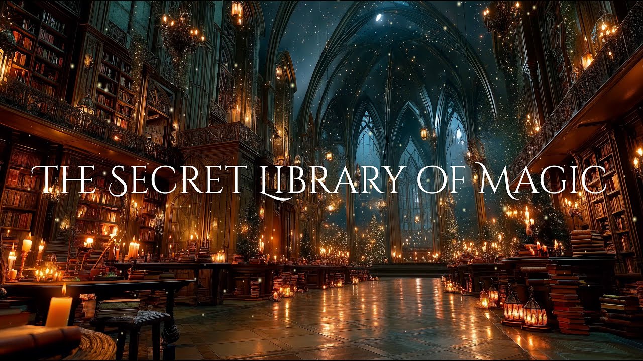 Magical Fantasy Music – A Night in the Enchanted Library | Relaxing ...