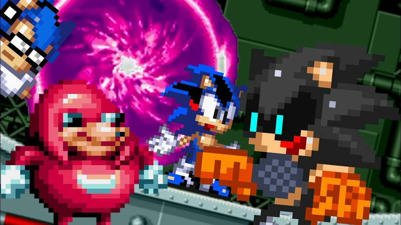 SonicGamer e Pedrinho e Deividy Entram Em Um Portal (Sprite Animation ...