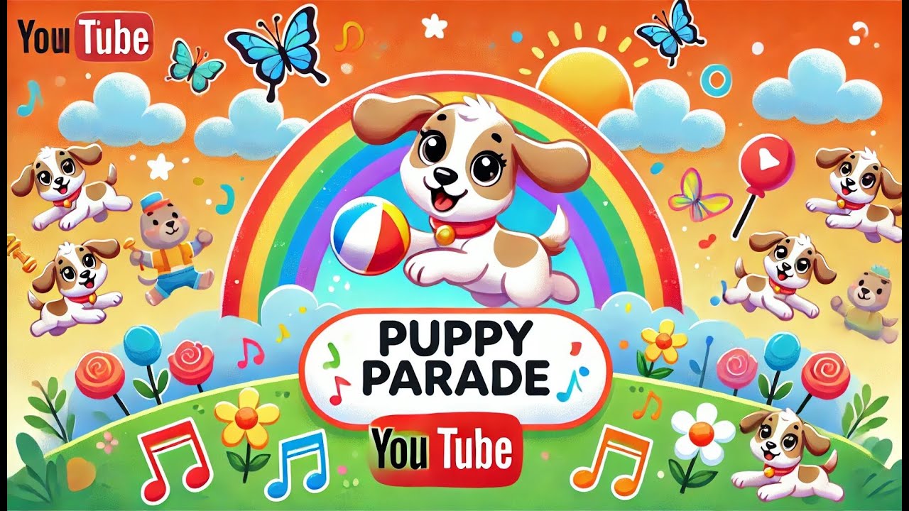 Puppy Parade - Fun & Energetic Kids Song | Dance Along with Cute ...