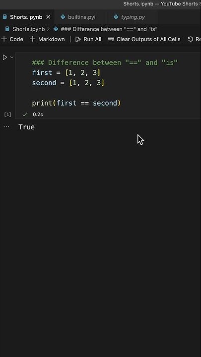Difference between "==" and "is" comparision operators? || Python Coding || Tip of the Day - 22 ...