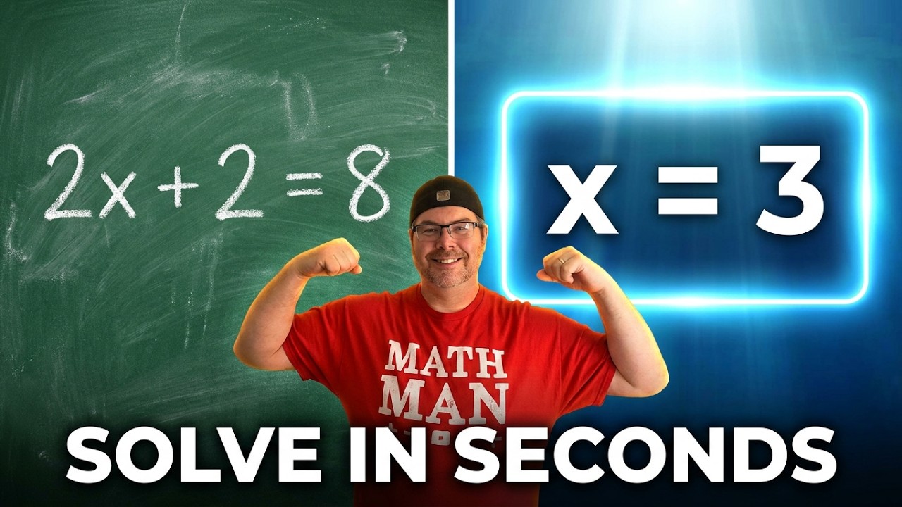 Math Man's Algebra Academy - 2 Step Equations - YouTube