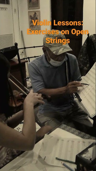 VIOLIN LESSONS- EXERCISES ON OPEN STRINGS - YouTube