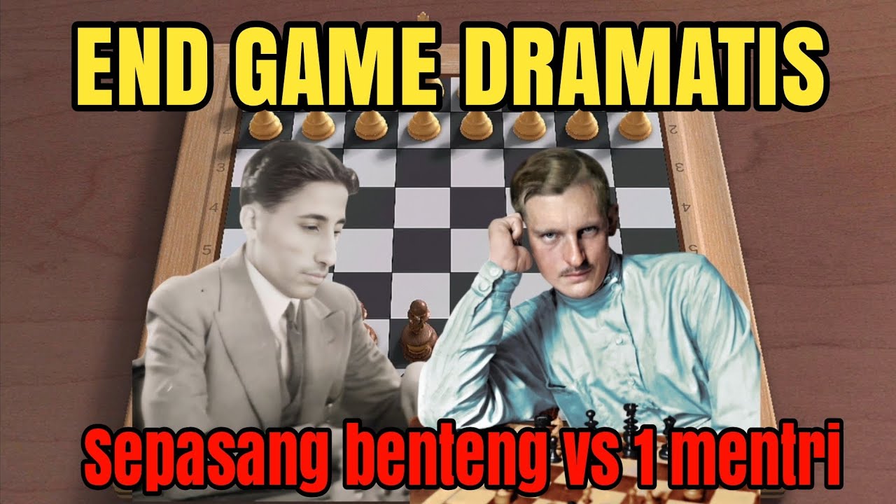 Pertempuran end game yang dramatis! Sultan Khan vs alekhin Alexander ...