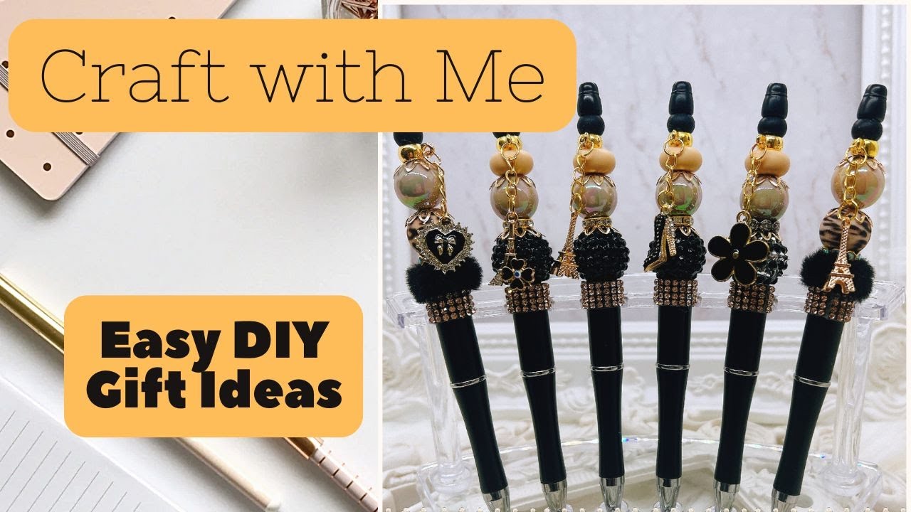 How to Make Elegant Beaded Pens | Craft with Me Tutorial for Gift ...