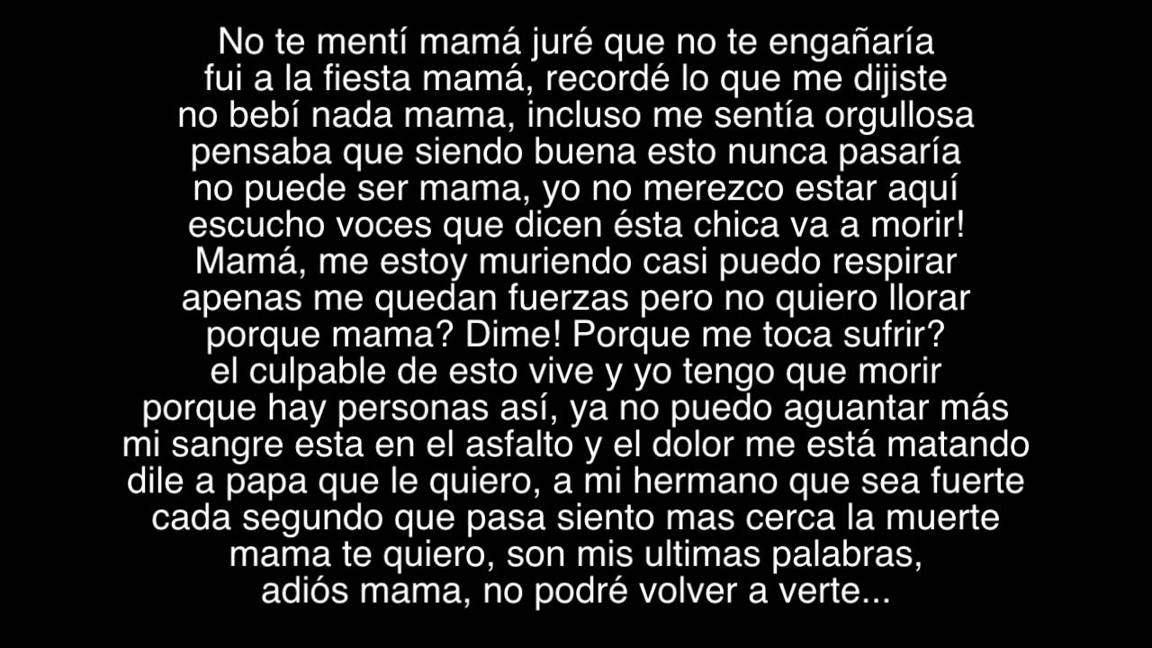 9. SHÉ - ADIÓS MAMÁ Feat T-key (CON LETRA) [La Historia De Mi Vida ...