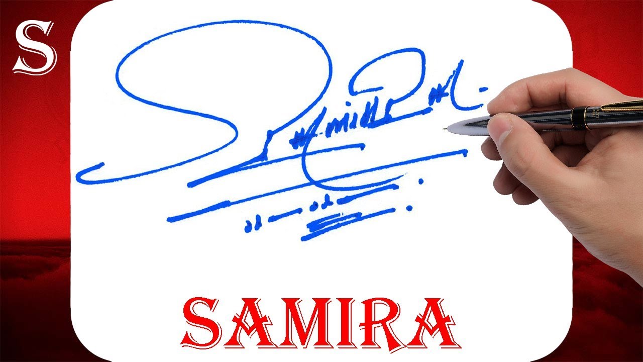 Samira Name Signature Style - S Signature Style - Signature Style of My ...