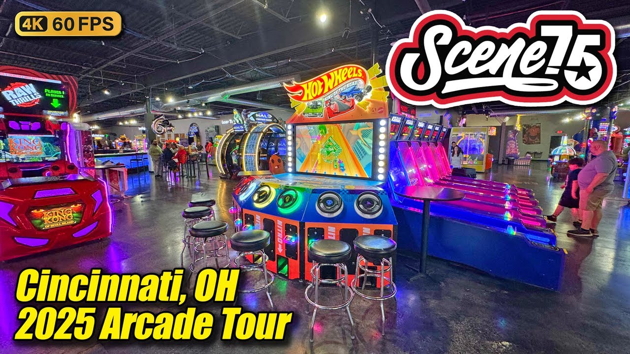 Scene75 Entertainment Center, April 2025 arcade tour (Cincinnati OH ...