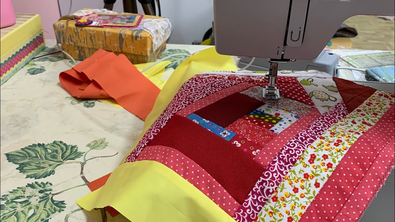 Manta para sofá - Patchwork / Sashing - YouTube