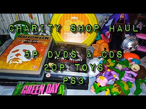 Charity Shop Haul - 5p DVDs, 20p Toys & PS3 - YouTube