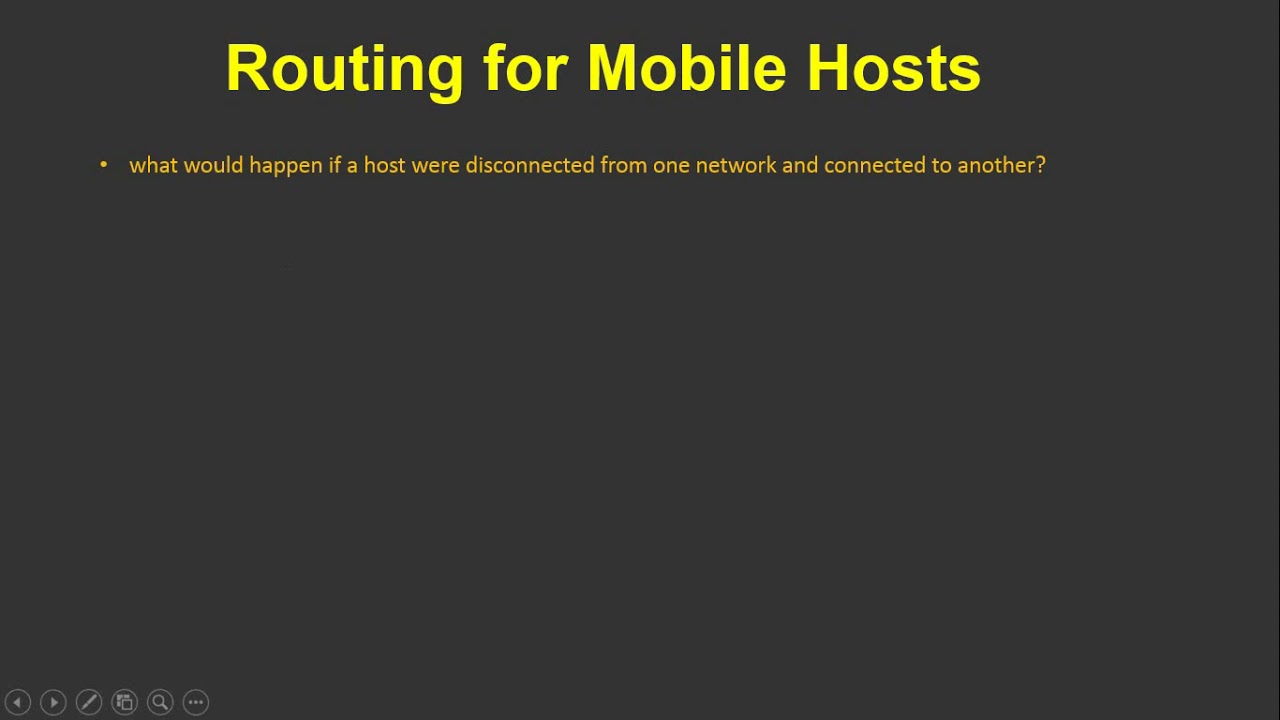Routing for mobile host - YouTube