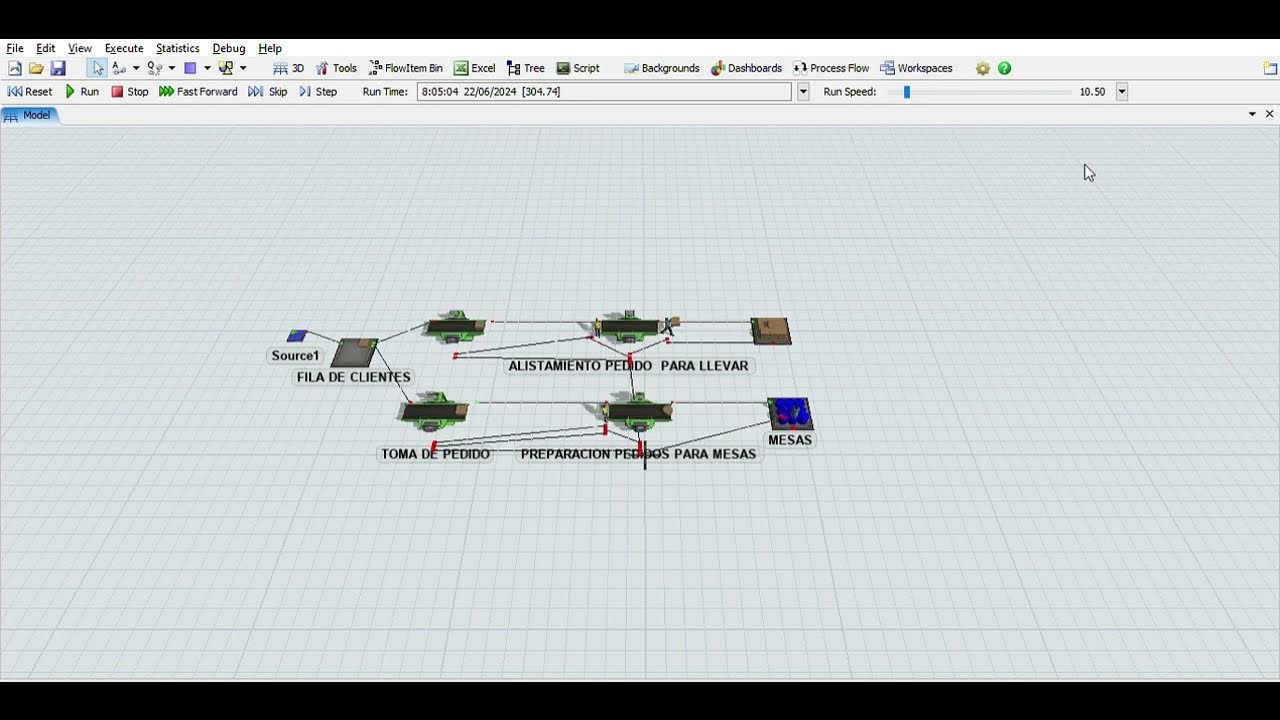 FlexSim 2024 Update 1 simulacion problema fsm 2024 06 24 22 16 22 - YouTube