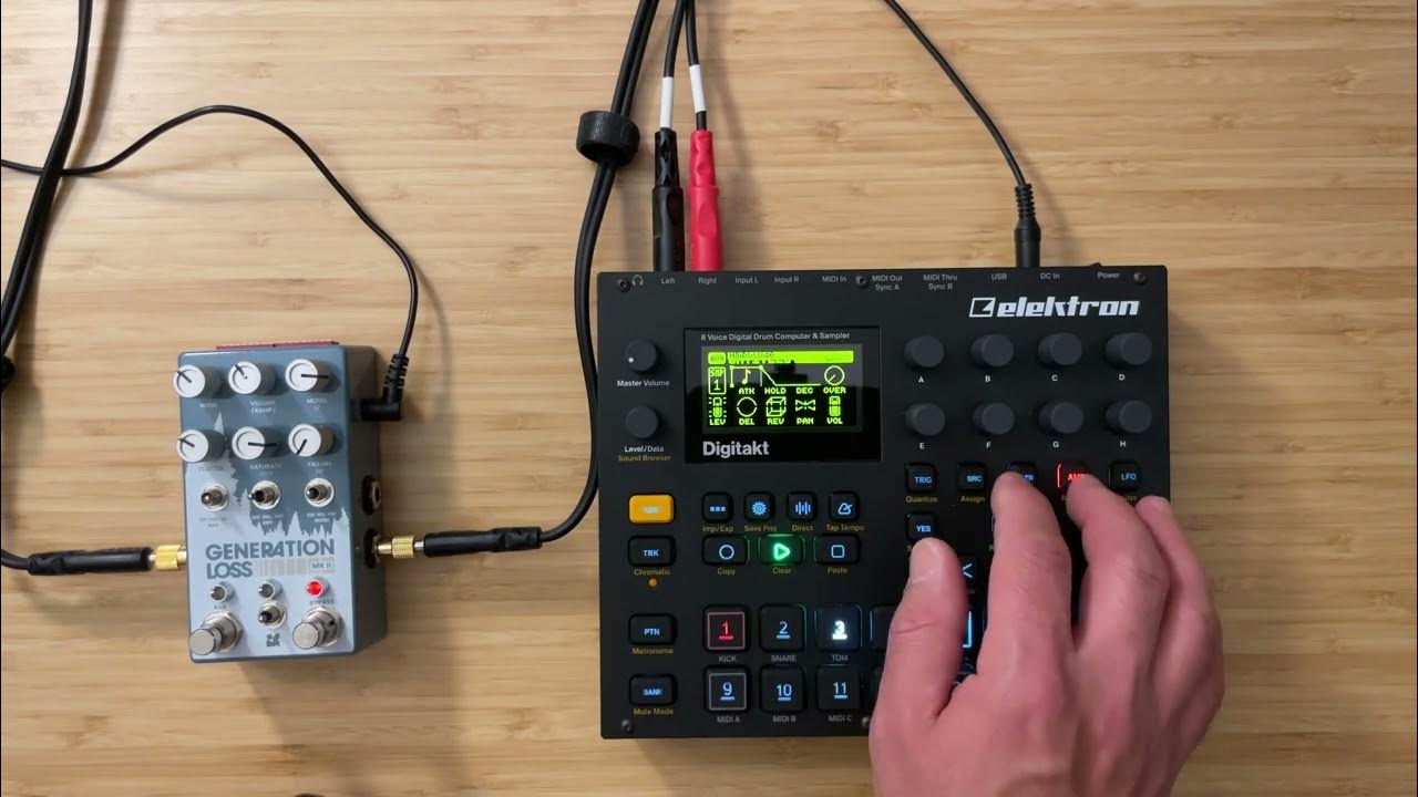 Digitakt and Chase Bliss Generation Loss MKII - YouTube