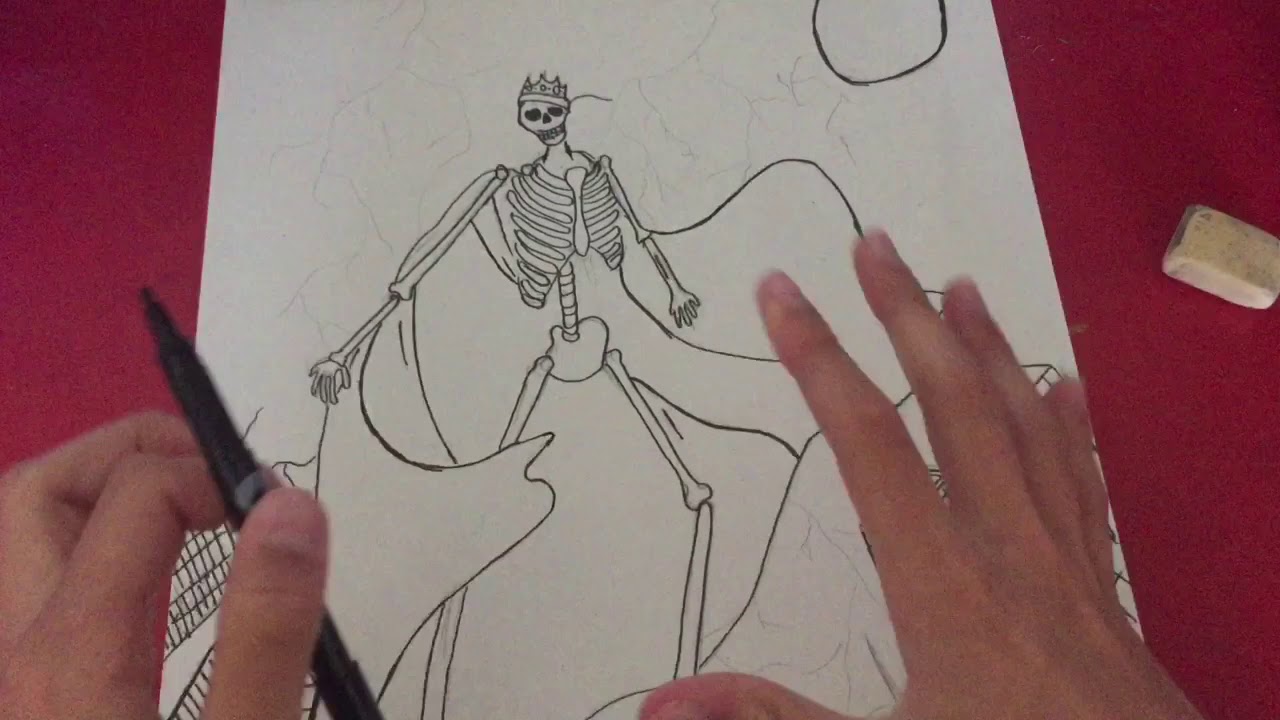 A3 Skeleton Drawing ️ - YouTube