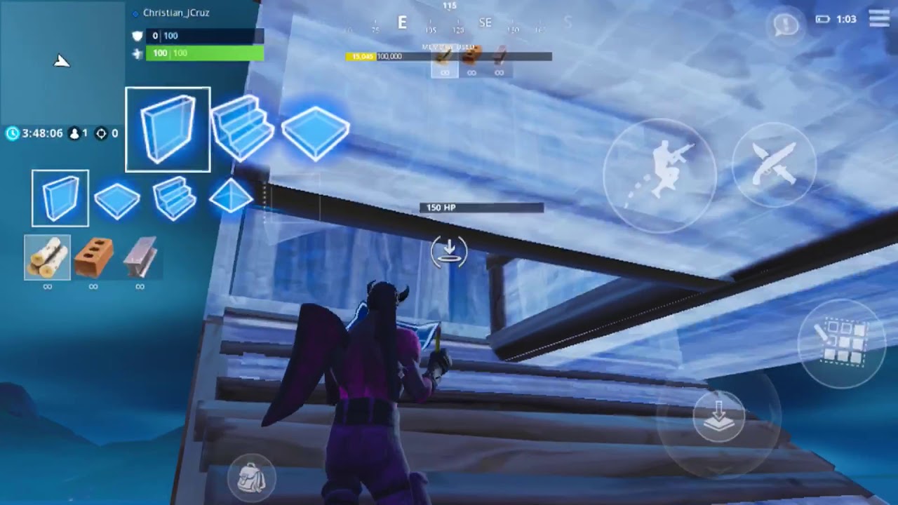 Good hud layout for Fortnite mobile! Four Claw - YouTube