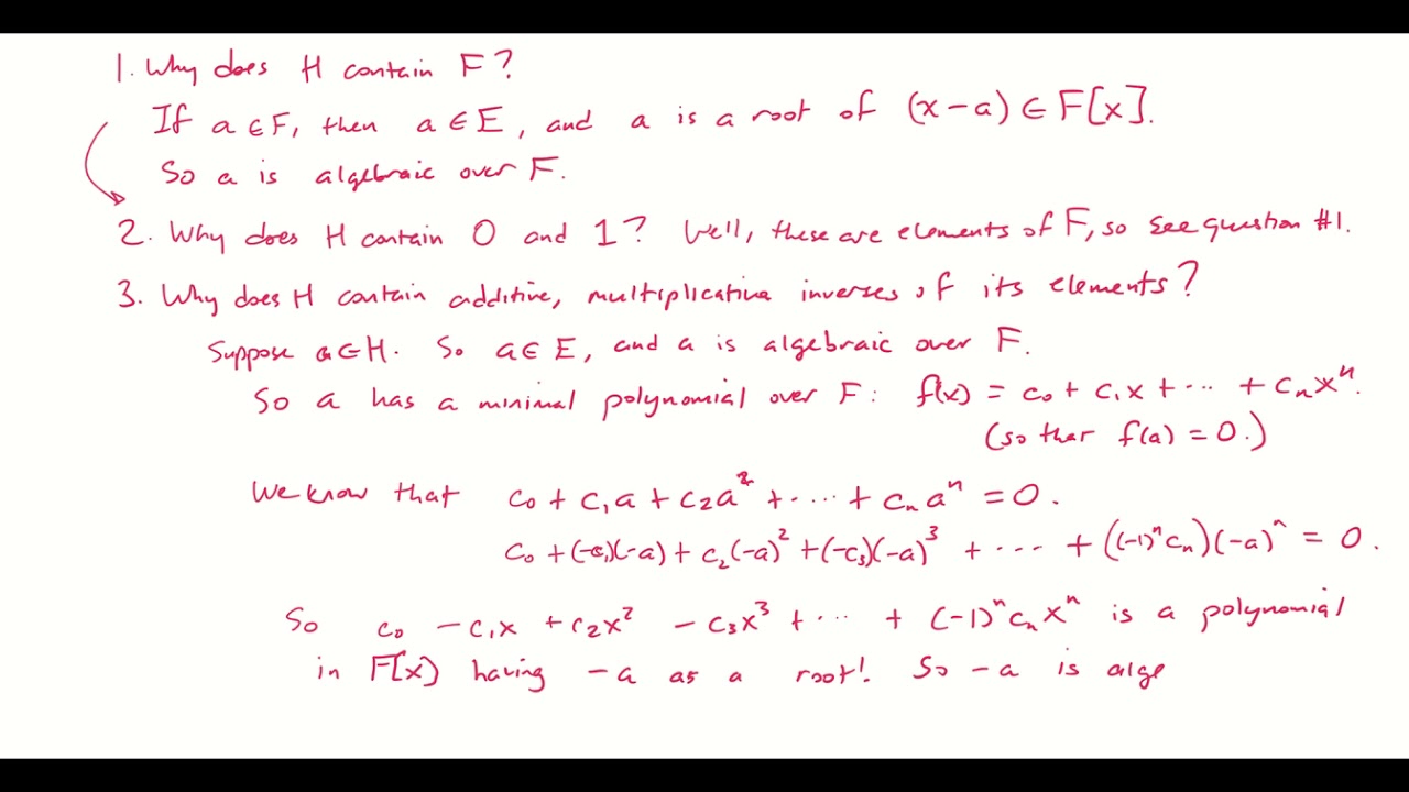 FLOW The Field of Algebraic Elements - YouTube