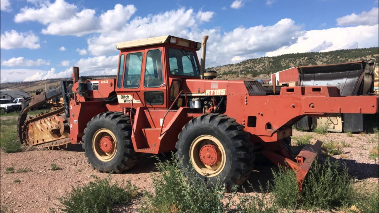 Ditch Witch RT185 Trencher for rock and dirt, Cab with air - YouTube