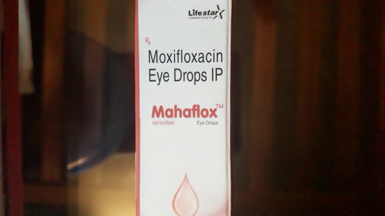 Mahaflox eye drop | Moxifloxacin eye drop - YouTube