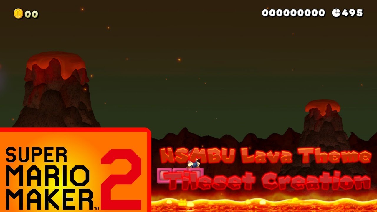 Making a NSMBU Lava Theme for SMM2 [Tileset] - YouTube