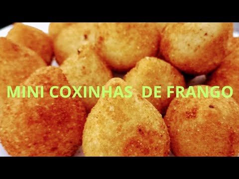 COMO FAZER MINI COXINHA DE FRANGO CROCANTE E DELICIOSA. - YouTube