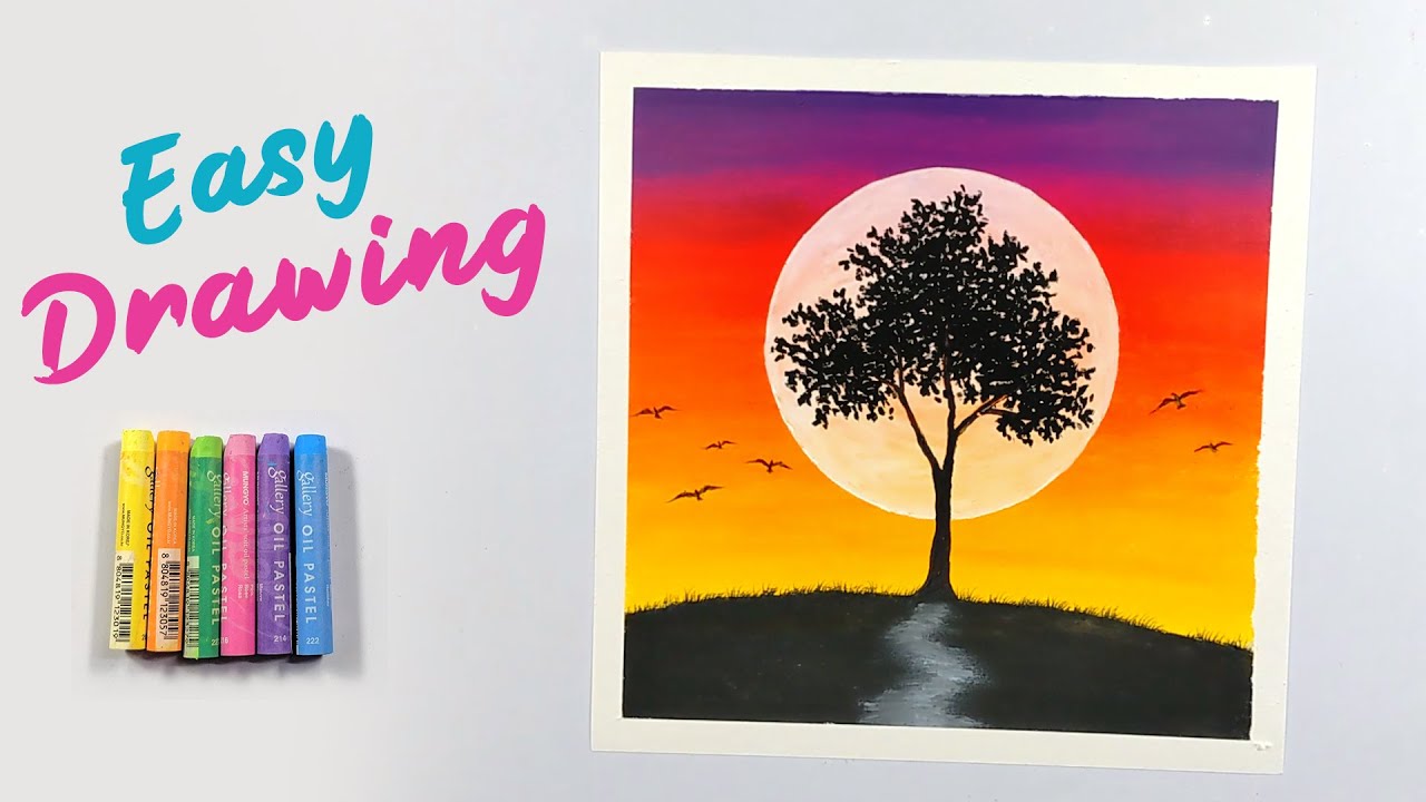 Easy Pastel Color Drawing ideas #easydrawing #easypainting - YouTube