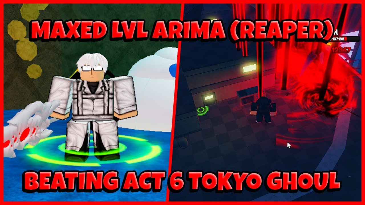 Beating Tokyo Ghoul Map Act 6 With Level 70 EVOLVED Ariva (Arima ...