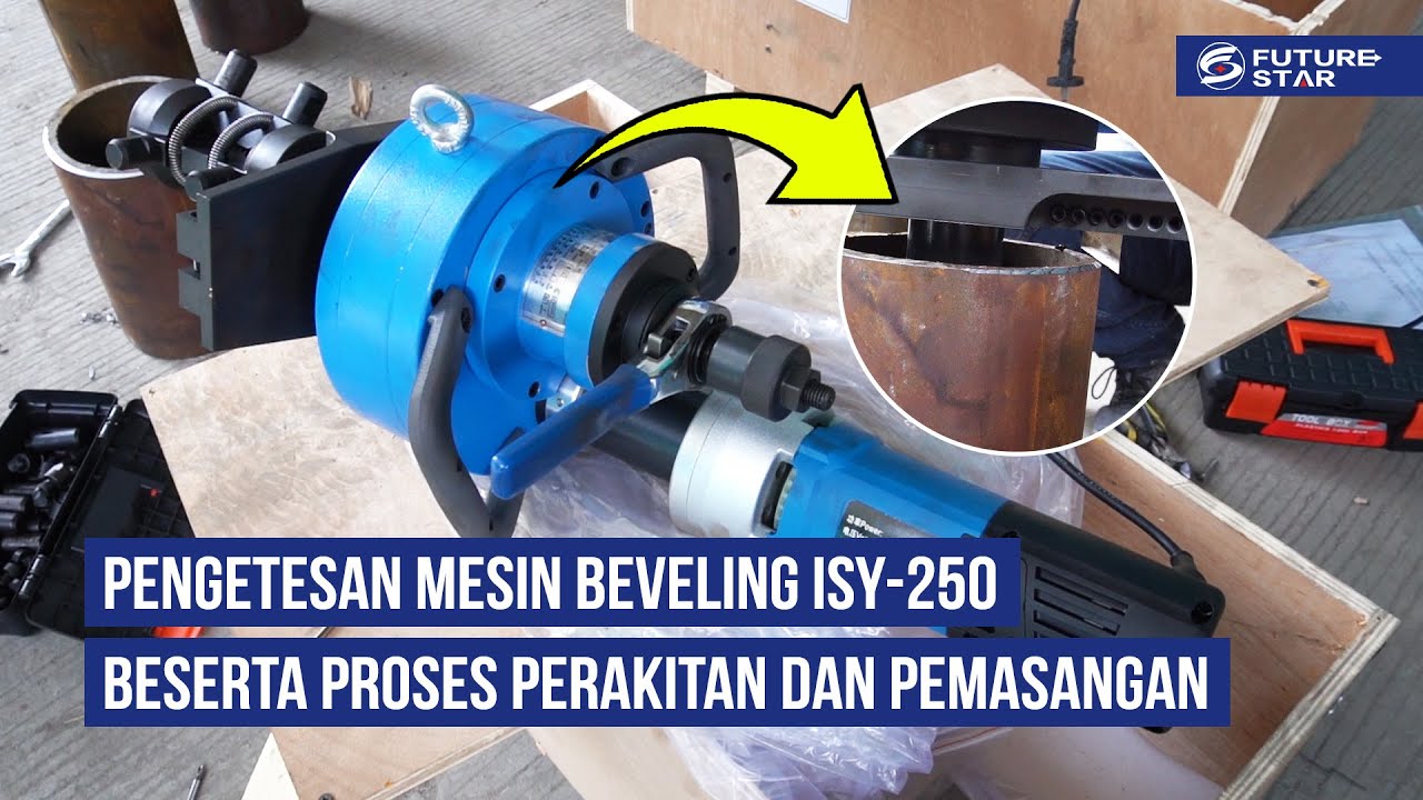 Tukang Las Wajib Tahu! Pengetesan Mesin Beveling ISY-250 - YouTube