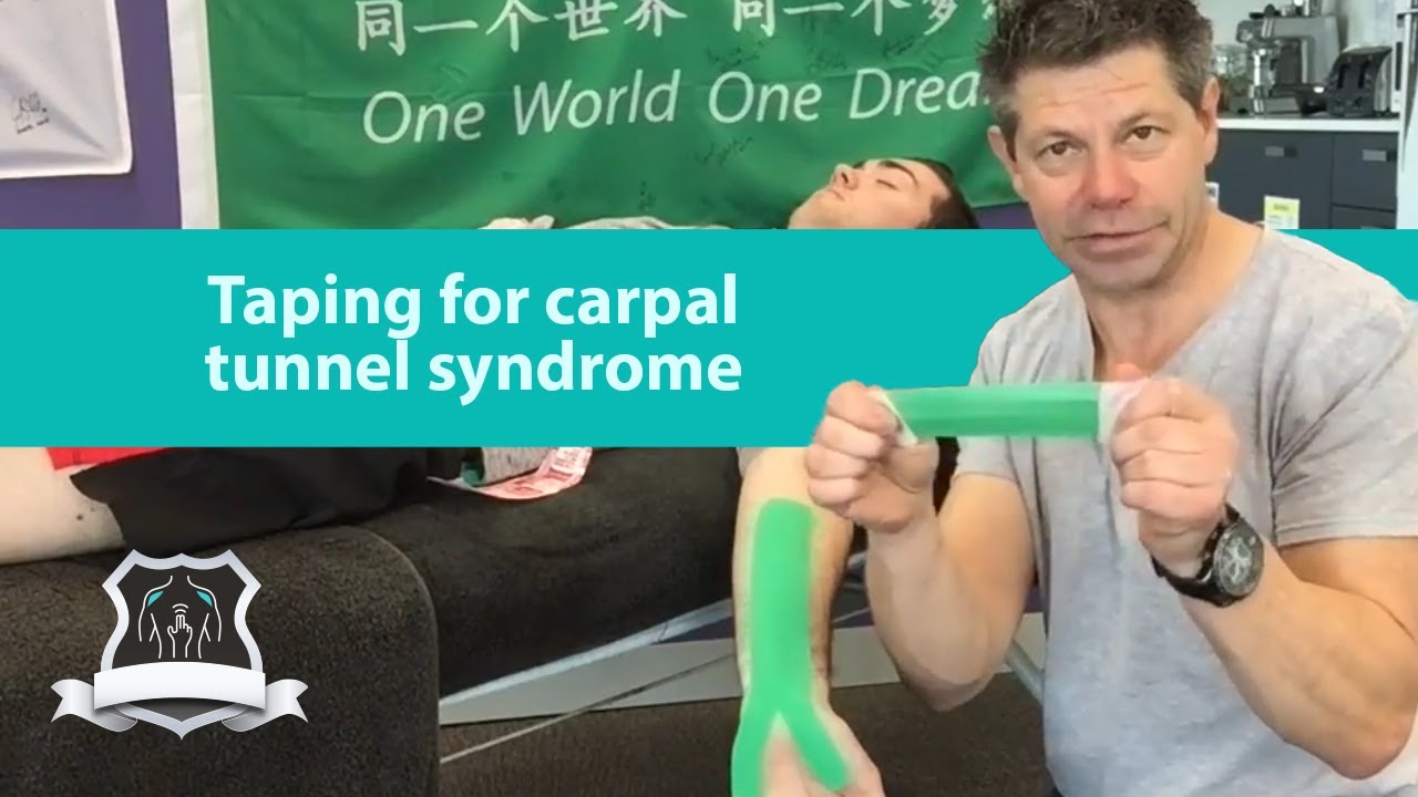Taping for carpal tunnel syndrome - YouTube