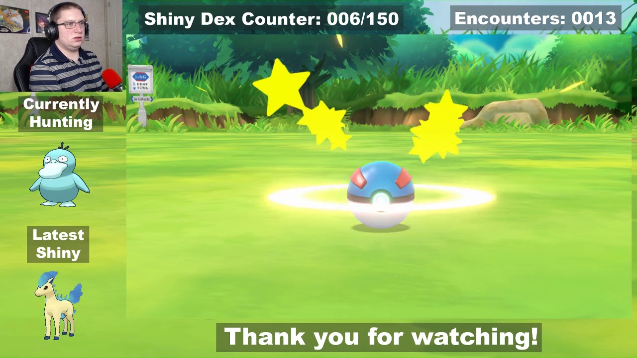 Pokémon Let's Go Shiny Hunting #4 - YouTube