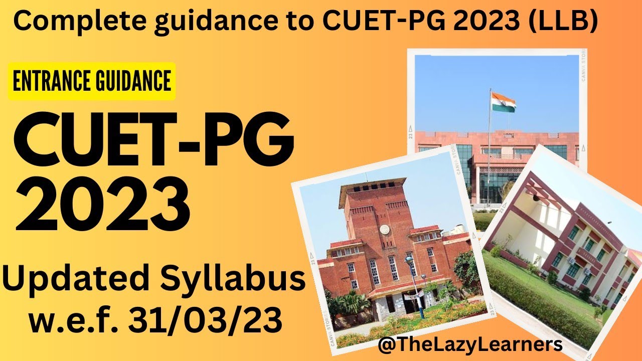 DU LLB official syllabus 2023 | CUET-PG law topics | BHU 3 year Law ...