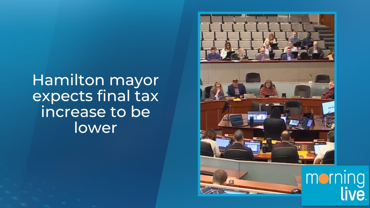 Hamilton mayor expects final tax increase to be lower - YouTube