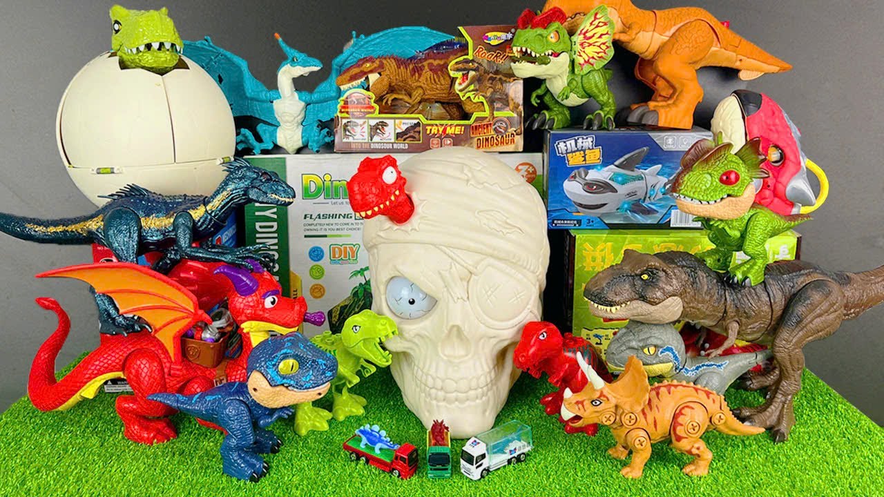 Jurassic World Unboxing Review Asmr Dino Egg T-rex Dragon Fire ...