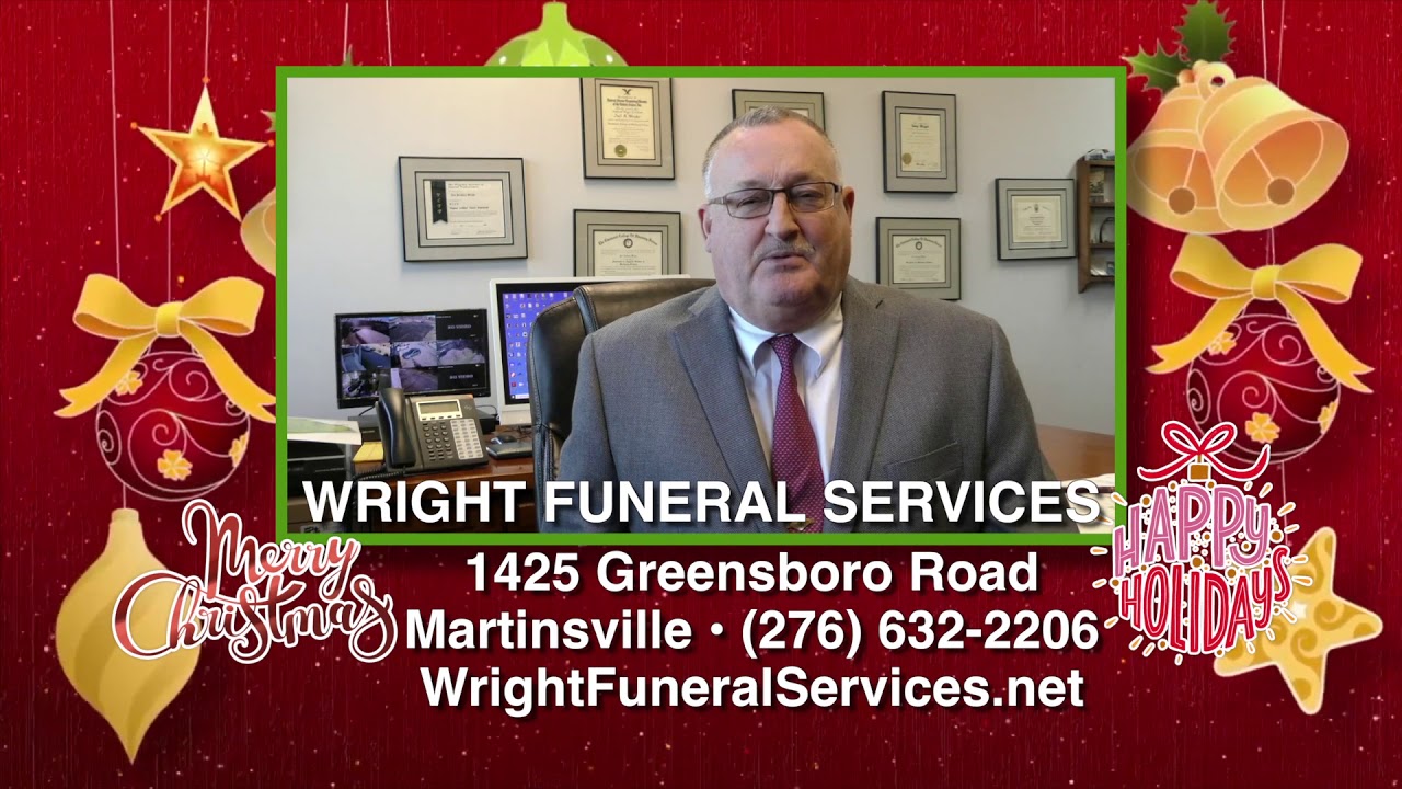 Xmas Greeting Wright Funeral Services 2019 - YouTube