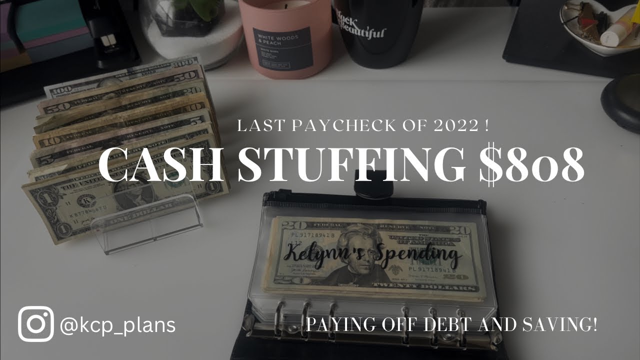 Cash Stuffing $808! | December 2022 | Cash Envelopes & Sinking Funds ...
