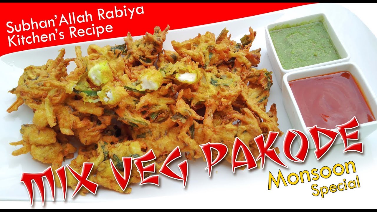 Mix Veg Pakode | Crispy and Tasty | Monsoon Special | Mix Vegetables ...