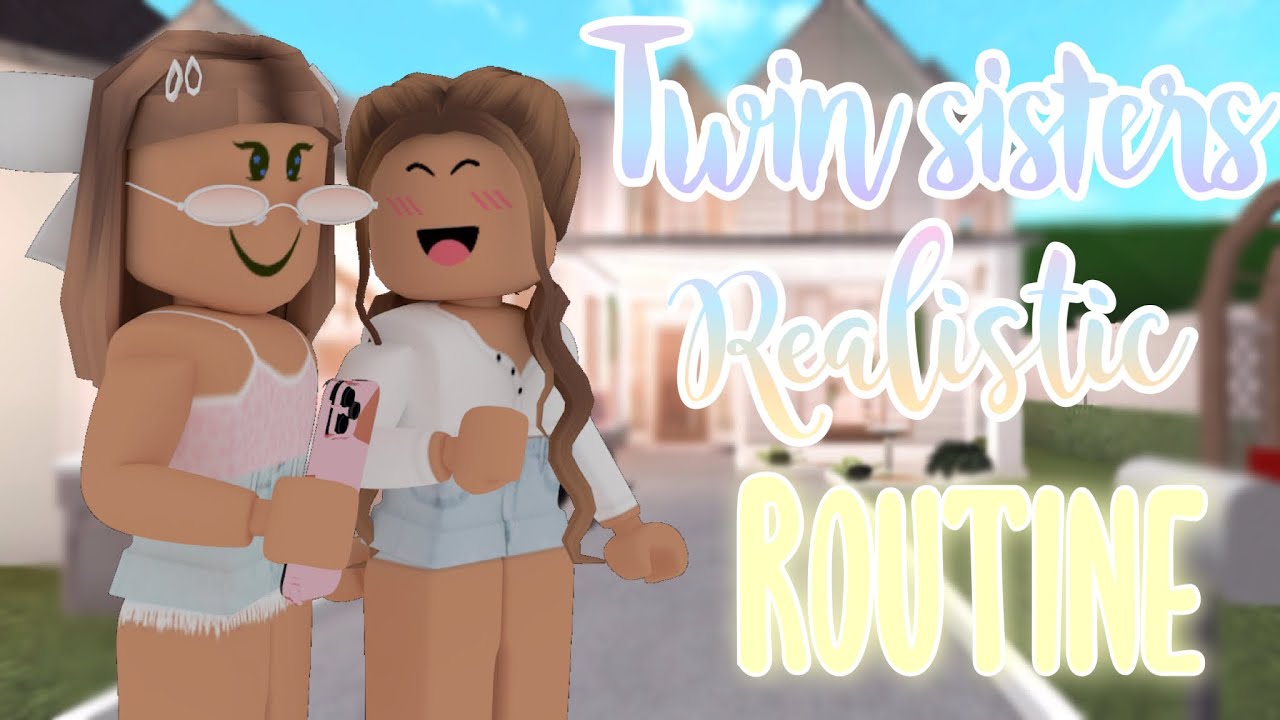 Twin Sister's Realistic Routine ft.Lizzy | Roblox Bloxburg Roleplay ...