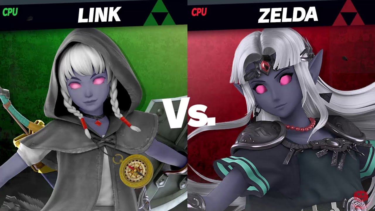 Dark Linkle vs Dark Zelda SSBU Quickie -By PinkFoot/Grandserein - YouTube