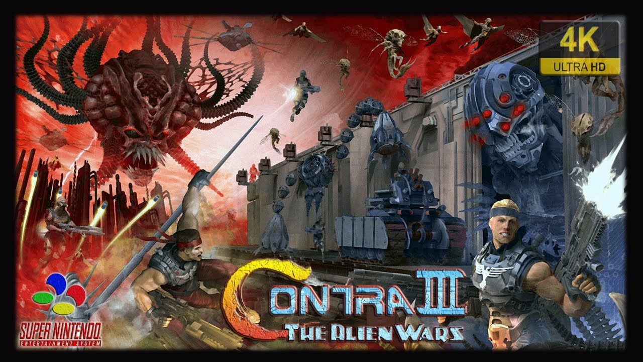 Contra III: The Alien Wars |4k60fps| Longplay (SNES) - YouTube